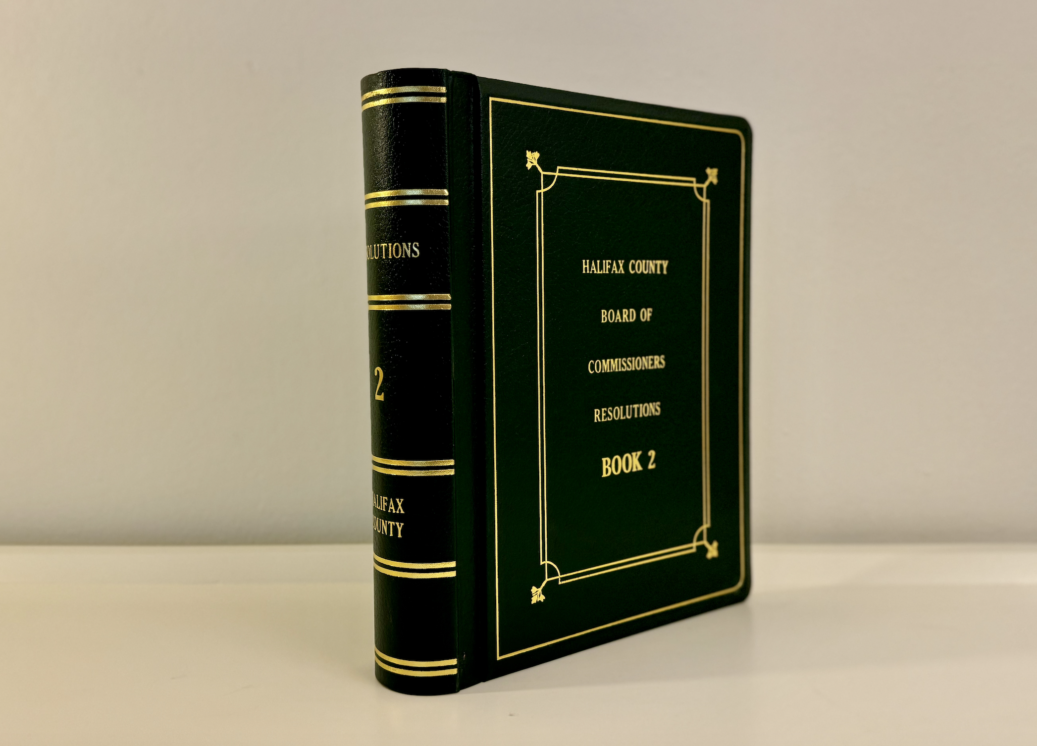 Custom Minute Books with Gold Foil Imprinting and Achival Paper