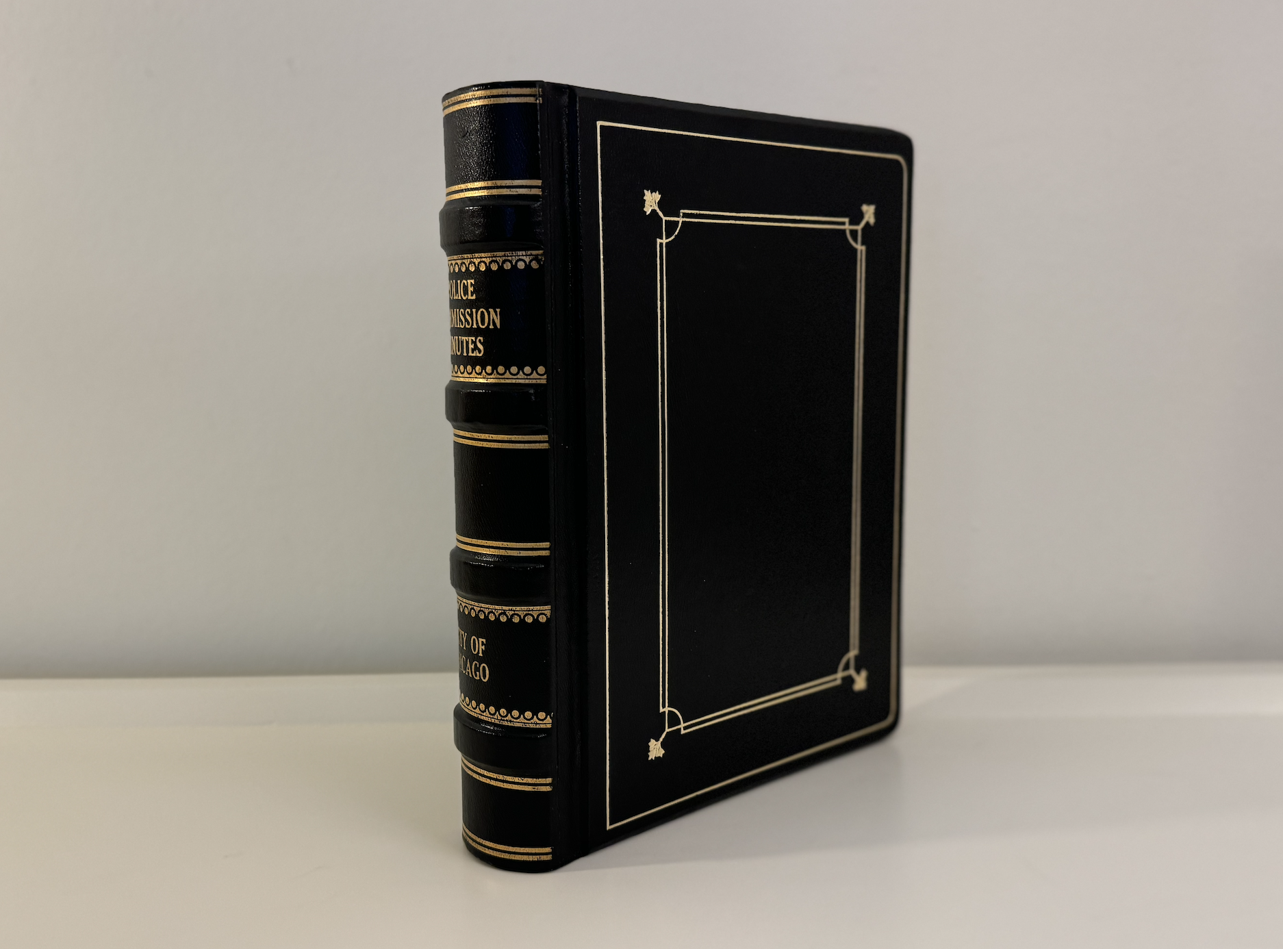 Custom Minute Books with Gold Foil Imprinting and Achival Paper